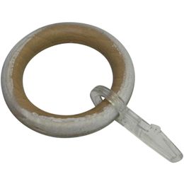 Sch&ouml;ner Wohnen Kollektion Gardinenring, beige, SCH&Ouml;NER WOHNEN-KOLLEKTION, Holzwerkstoff, Gardinenbefestigungen, "f&uuml;r &Oslash; 25 mm", Serie Gardinenstangen Set Mira &Oslash; 25 mm