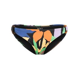 Roxy Damen Bikini-Hose "Color Jam", schwarz, Gr. M, 93% Nylon, 7% Elasthan, Badehosen