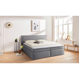 Boxbett Collection AB, B:193cm L:206cm, grau, Holzwerkstoff, Komplettbetten, ""Athena", OTTOs Choice, Topseller wahlweise mit Bettkasten", inkl.