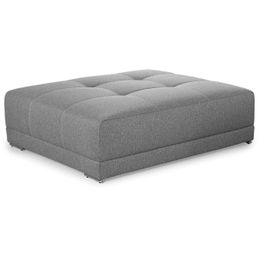 Jockenhöfer Hocker, B:120cm H:39cm T:120cm, grau, JOCKENHÖFER GRUPPE, Webstoff, Büro, Hocker, "Moldau XXL, B: 120 cm", Mega-Hocker im XXL-Format