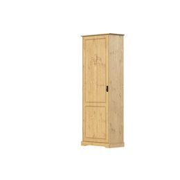 Garderobenschrank OTTO HOME, B:67cm H:187cm T:37cm, beige, Massivholz, Flur, Schr&auml;nke, "Lille Mehrzweckschrank Breite/H&ouml;he: 67/187 cm", aus massiver