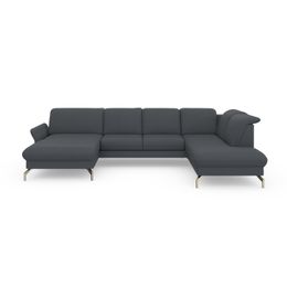 Sit & More Wohnlandschaft SIT & MORE, B:338cm H:84cm T:207cm, grau, Sofas, "Fashion U-Form", wahlweise mit Kopfteilverstellung, Vorziehsitz, motorisch,