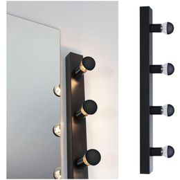Paulmann Spiegelleuchte "Spiegelleuchte IP44 E14 230V dimmbar", 4, H: 7,5cm, 1 Stk., schwarz, Badezimmer, Leuchten, Ein-/Ausschalter