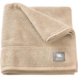 Handtuch Musterring, B:50cm L:100cm, beige, Frottee, Baumwolle, Handtücher, "Solid", hautschmeichelnde Airtouch Qualität