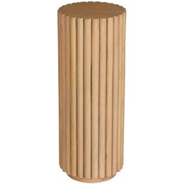 Blumenhocker Sit, B:25cm H:66cm T:25cm, beige, Hocker, "Ribbed", im extravaganten Ribbed-Look