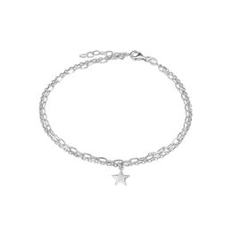Firetti Damen Fußkette "Schmuck Geschenk Silber 925 Körperschmuck Ankerkette", Silber 925 (Sterlingsilber), silber, Silber 925 (Sterlingsilber),