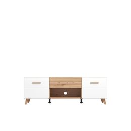 Lowboard Inosign, B:147,5cm H:49cm T:41,5cm, beige, FSC-zertifizierter Holzwerkstoff, Wohnzimmer, Sideboards, "Bretagna TV-Lowboard, TV-Schrank,