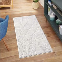 Teppich Carpet City, B:80cm H:15mm L:150cm, beige, Obermaterial: 100% Polyester, Wohnzimmer, Teppiche, "LOUNGE 0629", Kurzflor-Teppich Modern,