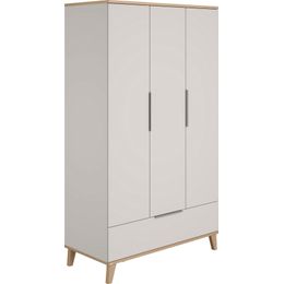 Kleiderschrank Paidi, B:124cm H:209cm T:56cm, grau, Kinderzimmer, Schränke, "FIENE in Grau, 3 Türen und 1 Schublade mit Soft-Close", inkl.