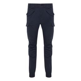 INDICODE Herren Cargohose "Cargohose IDNuva", blau, Gr. L, Obermaterial: 98% Baumwolle CO. 2% Elasthan EL., Hosen
