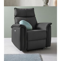 Relaxsessel Home Affaire, grau, Wohnzimmer, Sessel, "Zola, TV-Sessel mit Schlaffunktion, Sessel f&uuml;r Wohnzimmer mit", elektrischer Relaxfunktion und