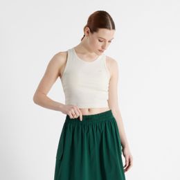 New Balance Damen Tanktop, wei&szlig;, Gr. L, unifarben, Jersey, Obermaterial: 73% Polyester, 18% Lyocell, 9% Elasthan, Tops, mit Label