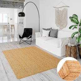 Teppich OTTO HOME, B:40cm H:10mm L:60cm, beige, Jute, Wohnzimmer, Teppiche, "Bjarka", meliert, 100% Jute, handgewebt, auch als L&auml;ufer & in rund