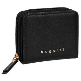 Bugatti Damen Geldb&ouml;rse "ELLA SAFFIANO", schwarz, Kunstfaser, Kleinlederwaren