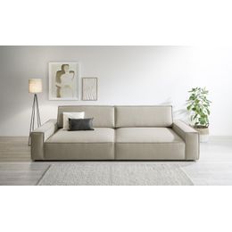 Big-Sofa Home Affaire, B:316cm H:90cm T:135cm, braun, 100% Polyester, Sofas, "NEU: SHERWOOD XXL, Big-Sofa (316cm), extra tiefe Sitzfläche 95 cm",