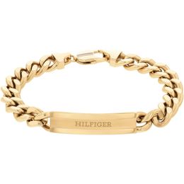 Tommy Hilfiger Herren Armband "SS24 CLASH", 19cm, Edelstahl, gold, Edelstahl, Armbänder