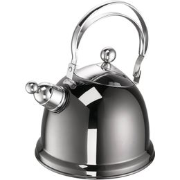 Schulte Ufer SCHULTE-UFER Wasserkessel "Luna", 1,7 l + &Oslash; 16cm, grau, T&ouml;pfe, &Oslash; 16 cm, 1,7 Liter, Induktion