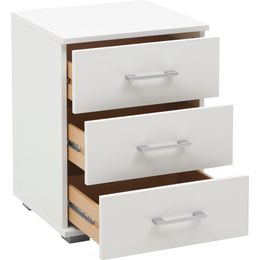 Nachtkommode Priess, B:41cm H:54cm T:38cm, wei&szlig;, Holzwerkstoff, Sideboards, "Lindau"
