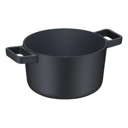 WMF Br&auml;ter "Flavour, Gusseisen Br&auml;ter Induktion, Schmortopf emailliert", 5,2 l + &Oslash; 24cm + H&ouml;he 17,5cm, schwarz, T&ouml;pfe, Gusseisen-Kochgeschirr, Deckel