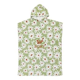 Badeponcho Roxy, grün, 100% Baumwolle, Hausmäntel, "Stay Magical Printed"