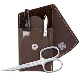 ERBE® ERBE Kinder Maniküre-Etui "ERBE Maniküre Set Taschen-Etui, Serie "Mountain Bear", braun, 3-tlg.", B/H/T: 50mm x 100mm x 25mm 3 Stk., braun, B:50mm