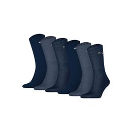 Puma Herren Kurzsocken "Socken 6er Pack", Gr. 43, blau, Obermaterial: 65% Baumwolle CO. 28% Polyester PES. 5% Polyamid PA. 2% Elasthan EL., Socken