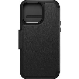 Otterbox Flip Case "Strada Hülle für Apple iPhone 15 Pro Max für MagSafe, stoßfest", Apple iPhone 15 Pro Max, schwarz, Hüllen, sturzsicher,Premium