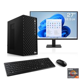 CSL PC-Komplettsystem "Mystic V24102", Microsoft Windows 11 Home (64 Bit), 16 GB RAM 1.000 GB SSD, schwarz, Computer_Komplettsysteme
