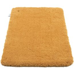 Badematte Tom Tailor HOME, H:27mm, gold, Polyester, Badematten, "Cozy Bath UNI", Badteppich, Uni Farben, rechteckig, rund und oval erh&auml;ltlich