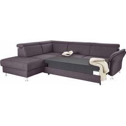 Sit & More Ecksofa SIT & MORE, B:269cm H:97cm T:228cm, grau, Struktur fein ( 100% Polyester);Struktur (100% Polyester);Struktur grob ( 100% Polypropylen),