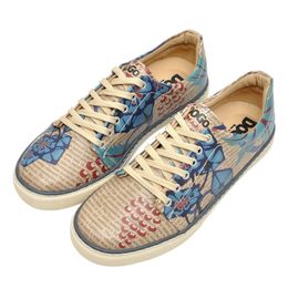 DOGO Damen Sneaker "Classic Schn&uuml;rsneaker Istanbul Oriental Damen Sneaker", Gr. 36, bunt, Lederimitat, Schuhe, Handgefertigt