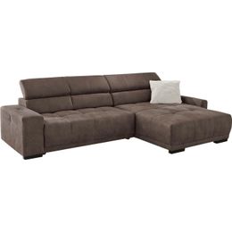 Jockenh&ouml;fer Ecksofa, B:320cm T:110cm, braun, JOCKENH&Ouml;FER GRUPPE, Korpus: 100% Polyester;Kissen: 100% Polyester, Wohnzimmer, Sofas, "Le Mans L-Form mit