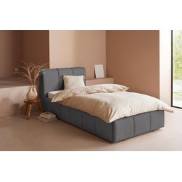Polsterbett, B:101cm L:225cm, grau, LeGer Home by Lena Gercke, 88% Polyester, 9% Rayon, 3% Nylon, Betten, "Maileen", in 5 Breiten und 3 Farben, incl.