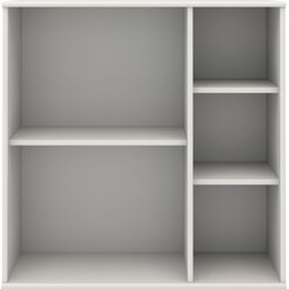 B&uuml;cherregal, B:69cm H:69cm T:32,5cm, wei&szlig;, HAMMEL FURNITURE, Massivholz, Spanplatte, Wohnzimmer, Regale, "Mistral Kubus 029, Hochwertig H&auml;ngeregal,