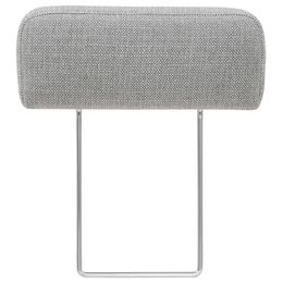 Kopfst&uuml;tze Home Affaire, B:50cm H:25cm T:10cm, silber, 100% Polyester;Struktur (100% Polyester);Luxus-Microfaser in Lederoptik (100% Polyester),
