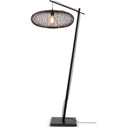 GOOD & MOJO Stehlampe "Cango", Ø 60cm H: 176cm, schwarz, Wohnzimmer, Leuchten