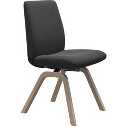 Polsterstuhl stressless, B:49cm H:92cm T:59cm, grau, Microfaser DINAMICA (88% Polyester, 12% Polyurethan), Esszimmer, St&uuml;hle, "Laurel", Low Back,