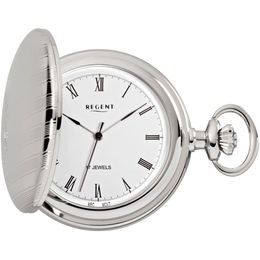 Regent Uhren REGENT Damen Taschenuhr "P718-19437740", silber, Taschenuhren, Herrenuhr, Handaufzug, Acrylglas, Geschenkidee