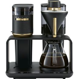 Melitta Kaffeemaschine mit Mahlwerk "EPOS 1024-04", 1 l, 8, schwarz, Kaffeemaschinen, Schwarz/Gold, 360rotierender Wasserauslauf