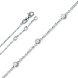 ONE ELEMENT Damen Fu&szlig;kette "Fu&szlig;kettchen Rundankerkette aus 925 Silber 25 cm", Silber 925 (Sterlingsilber), silber, Silber 925 (Sterlingsilber),