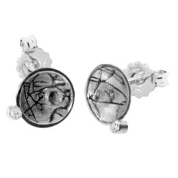 OSTSEE-SCHMUCK Damen Paar Ohrstecker "- Runo - Sarah Vicenza - Silber 925/000 - Zirkonia", Silber 925 (Sterlingsilber), silber, Silber 925