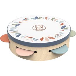 SPEEDY MONKEY Kinder Spielzeug-Musikinstrument "Tamburin", bunt, Holz, B:18cm H:2,5cm L:18cm, Spielzeug-Musikinstrumente, FSC - schützt Wald