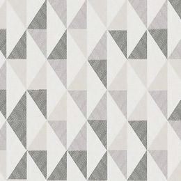 WOW Vliestapete "Geometrisch Leinen", B/L: 0,52mm x 10mm, weiß, Tapeten, Grau/Weiß - 1005x52 cm
