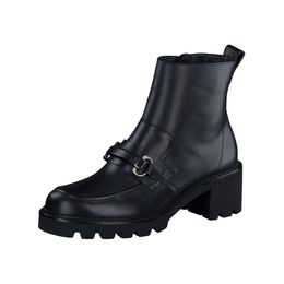 Paul Green Damen Stiefelette "Paul Green Stiefelette Glattleder", Gr. 40,5, schwarz, Glattleder, Schuhe