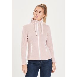 WEATHER REPORT Damen Fleecejacke "FREIDA", pink, Gr. 50, meliert, unifarben, 100% Polyester, Jacken, mit hohem Stehkragen