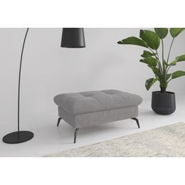 Sit & More Polsterhocker SIT & MORE, B:102cm H:47cm T:69cm, grau, 100% Polyester, Hocker, "Amica", mit Stauraum