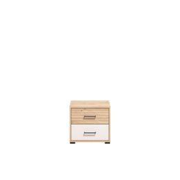 Nachtkommode Inosign, B:48cm H:44cm T:40cm, beige, MDF, Spanplatte, Sideboards, "Modena Nachtschrank Nachttisch mit 2 oder 3 Schubladen",