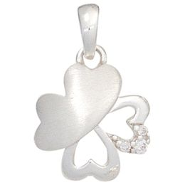 Jobo Damen Kettenanh&auml;nger "Anh&auml;nger Kleeblatt", Silber 925 (Sterlingsilber), silber, Silber 925 (Sterlingsilber), Schmuckanh&auml;nger, 925 Silber mit 3