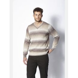 Babista Herren V-Ausschnitt-Pullover "Pullover VILLOCARA", beige, Gr. S, Obermaterial: 89% Polyacryl PAN. 11% Wolle mw., Pullover