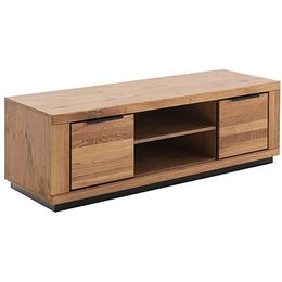 Lowboard MCA LIVING, B:163cm H:52cm T:54cm, beige, Holzwerkstoff, Massivholz, Wohnzimmer, Sideboards, "Greno TV-Lowboard II", durchgehende Lamelle
